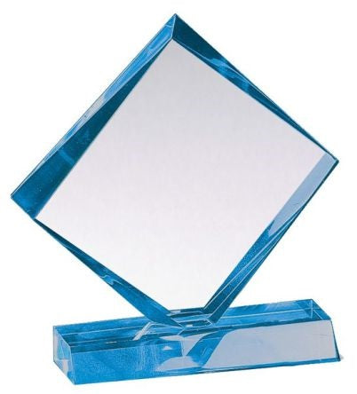 Sapphire Diamond Blank on Blue Base – BJs Trophy
