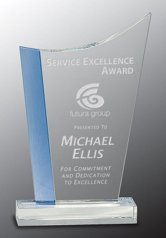 Blue Edge Crystal Crest – BJs Trophy