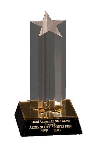 Single Star Column Acrylic – BJs Trophy