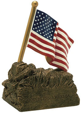 U.S. Flag 4" Resin – BJs Trophy