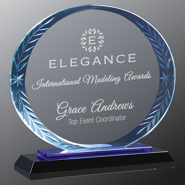 Oval Accent Glass Award – BJs Trophy