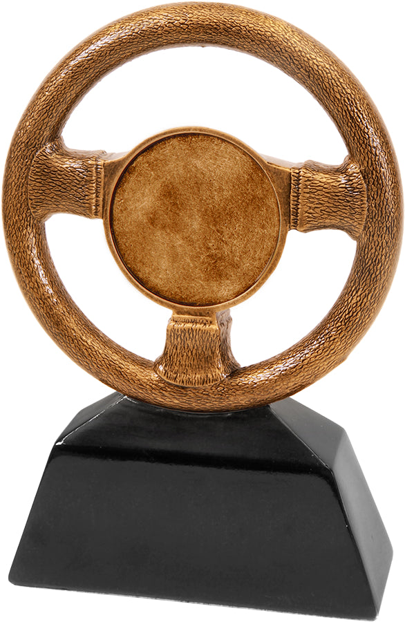 Antique Gold Steering Wheel – BJs Trophy