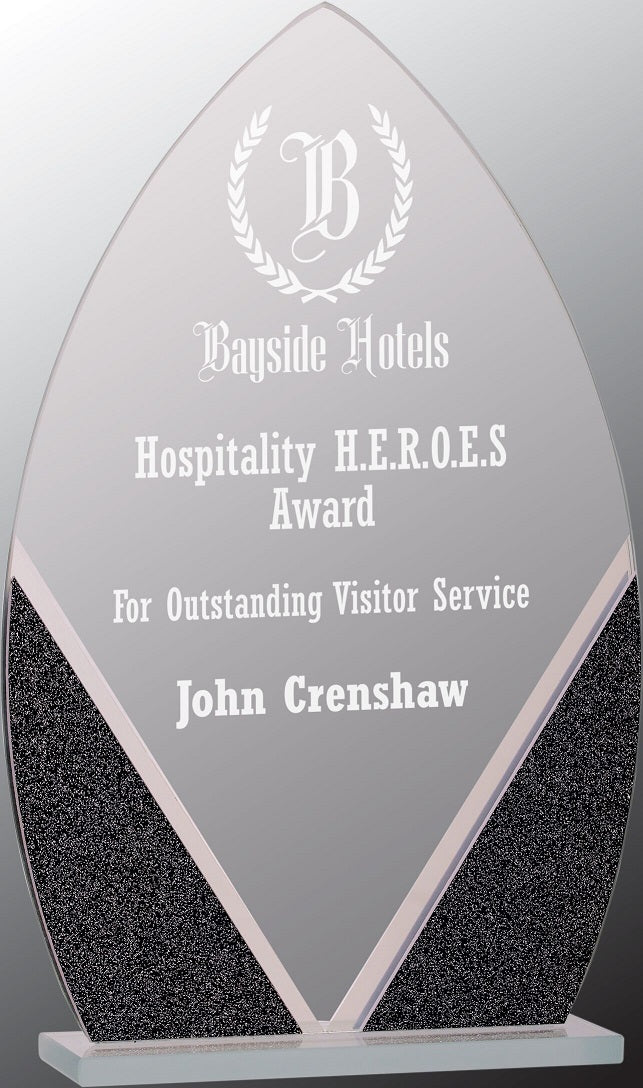 Oval Designer Glass Award – BJs Trophy