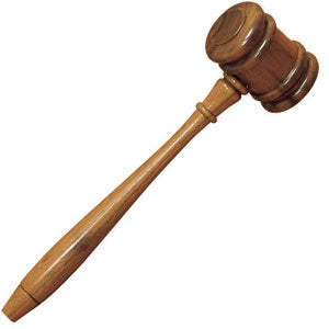GAVEL - 10" WALNUT – BJs Trophy