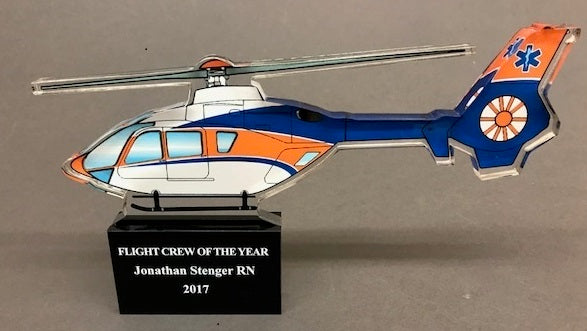 CUSTOM ACRYLIC - HELICOPTER – BJs Trophy