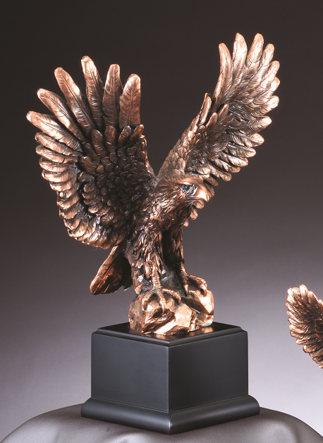 American Eagle - Perched Pose Bronze – BJs Trophy